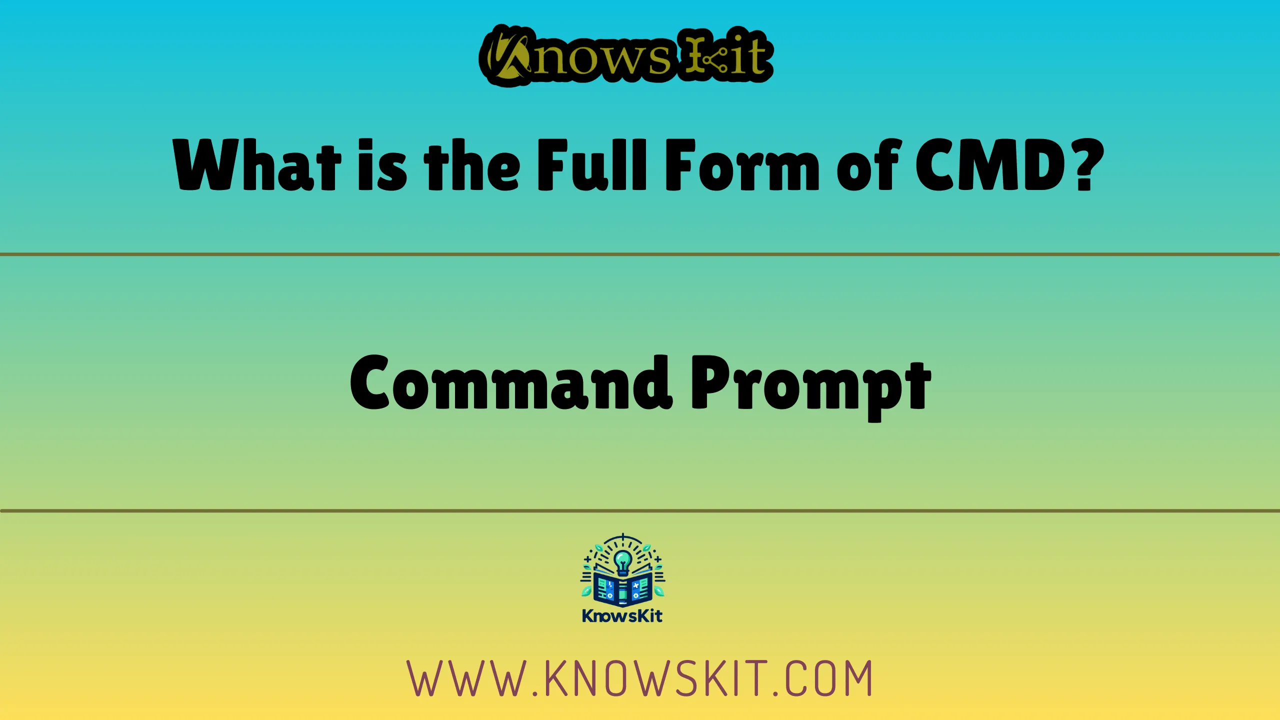 What Is The Full Form Of CMD