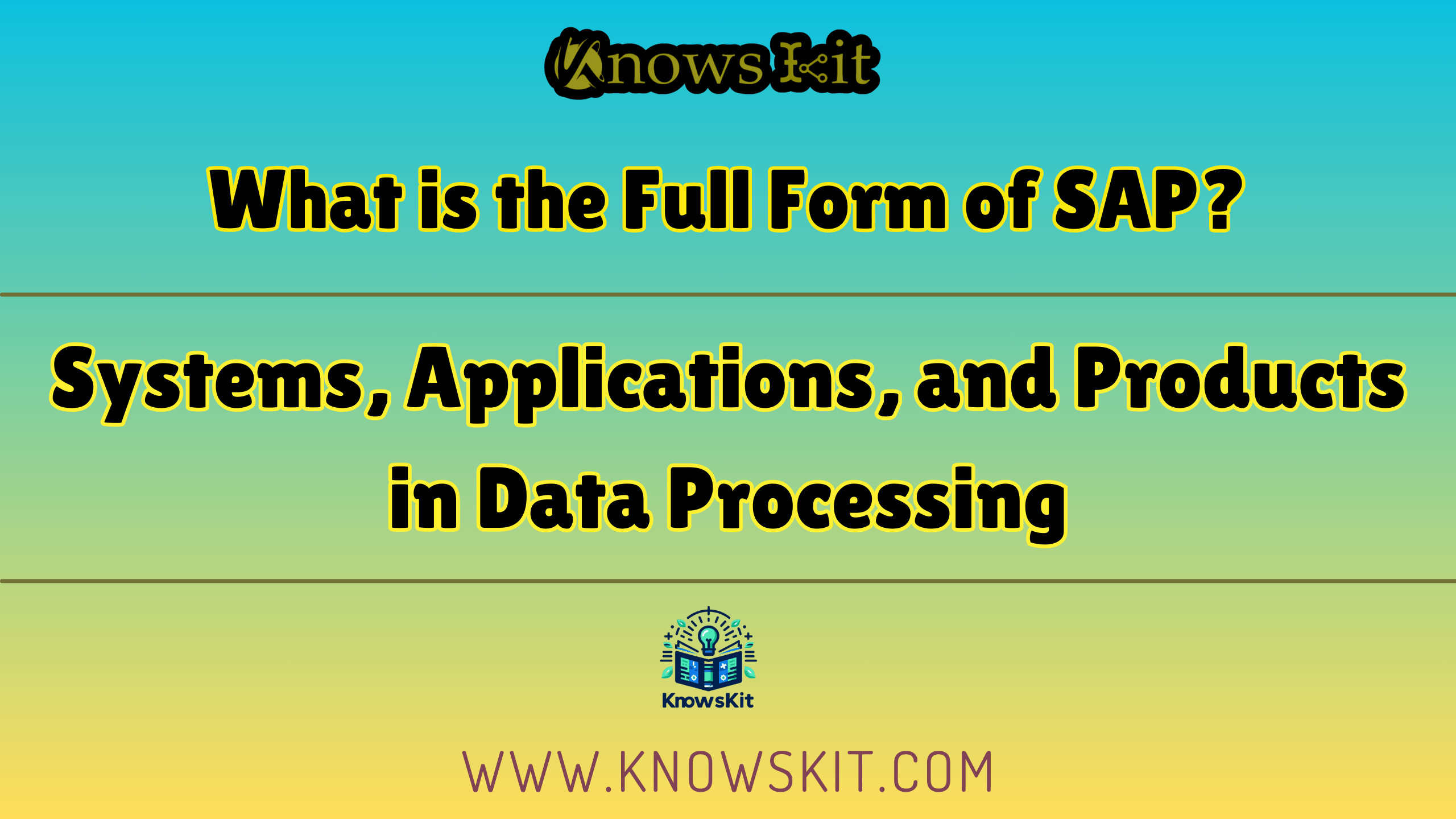 What Is The Full Form Of SAP