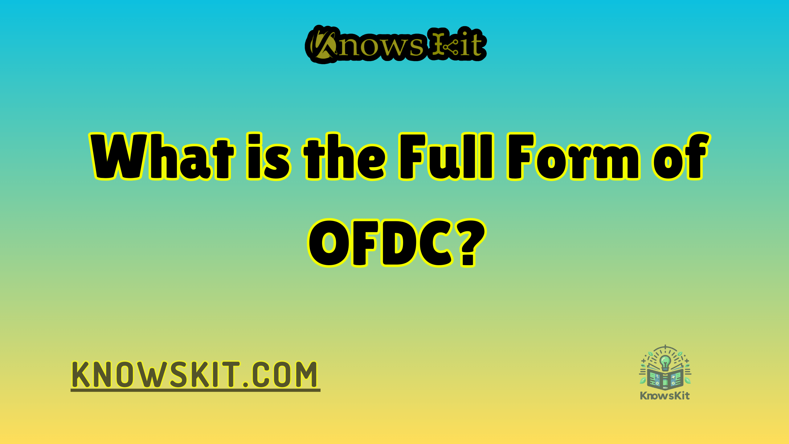What Is The Full Form Of OFDC?