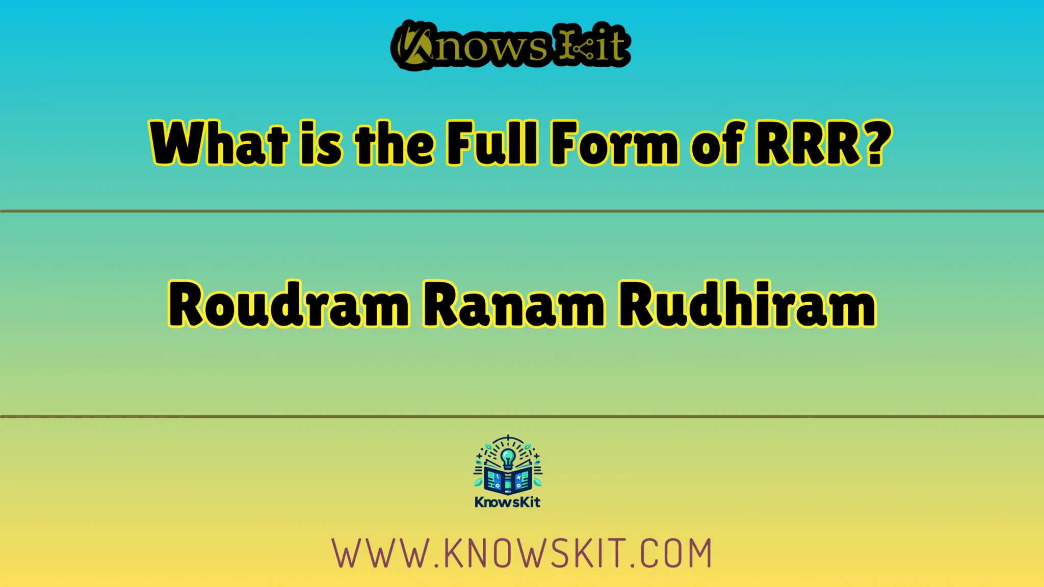 What Is The Full Form Of RRR