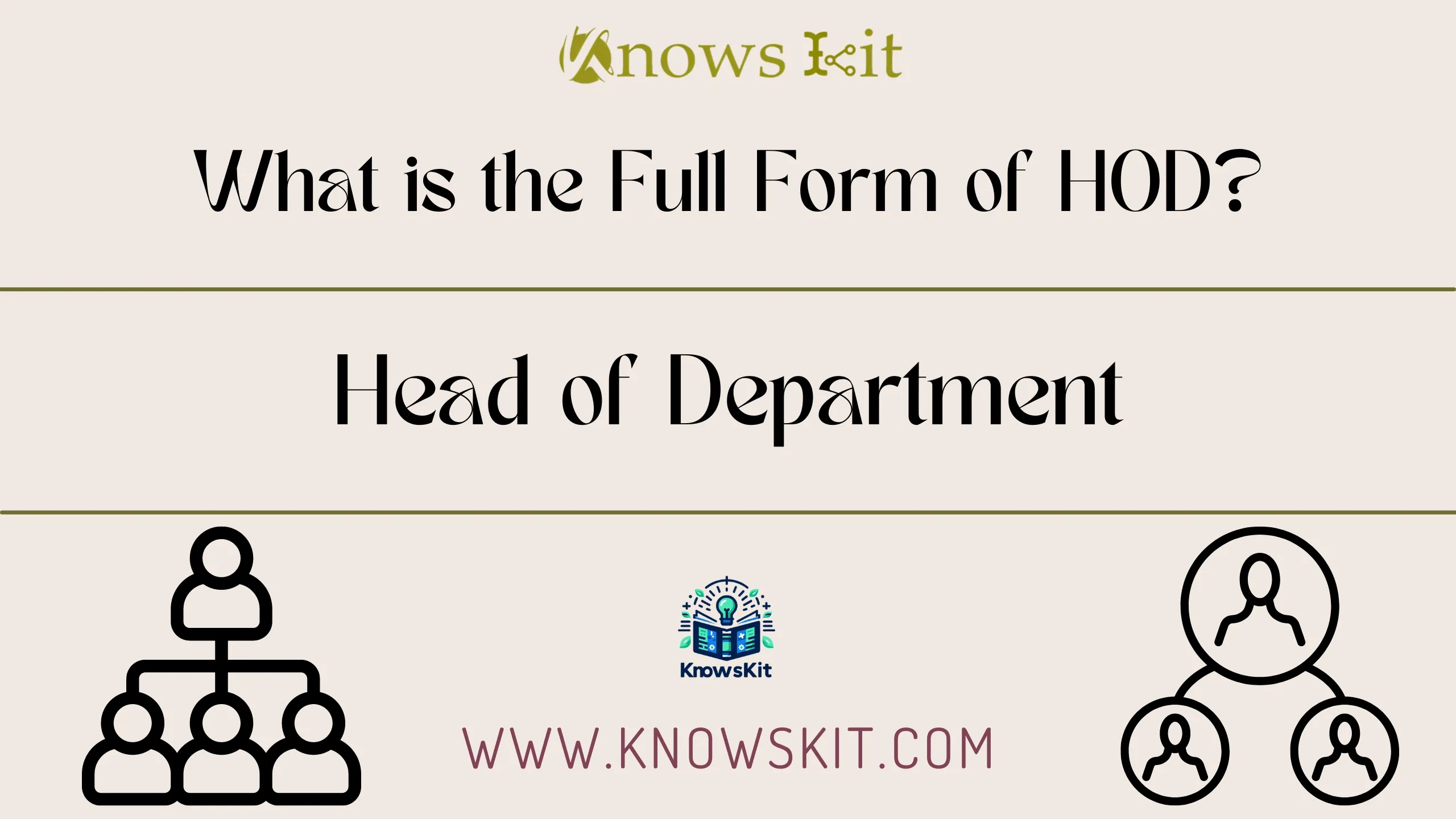 What Is The Full Form Of HOD