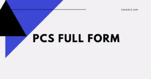 PCS In Detail | Full Form With Explanation.