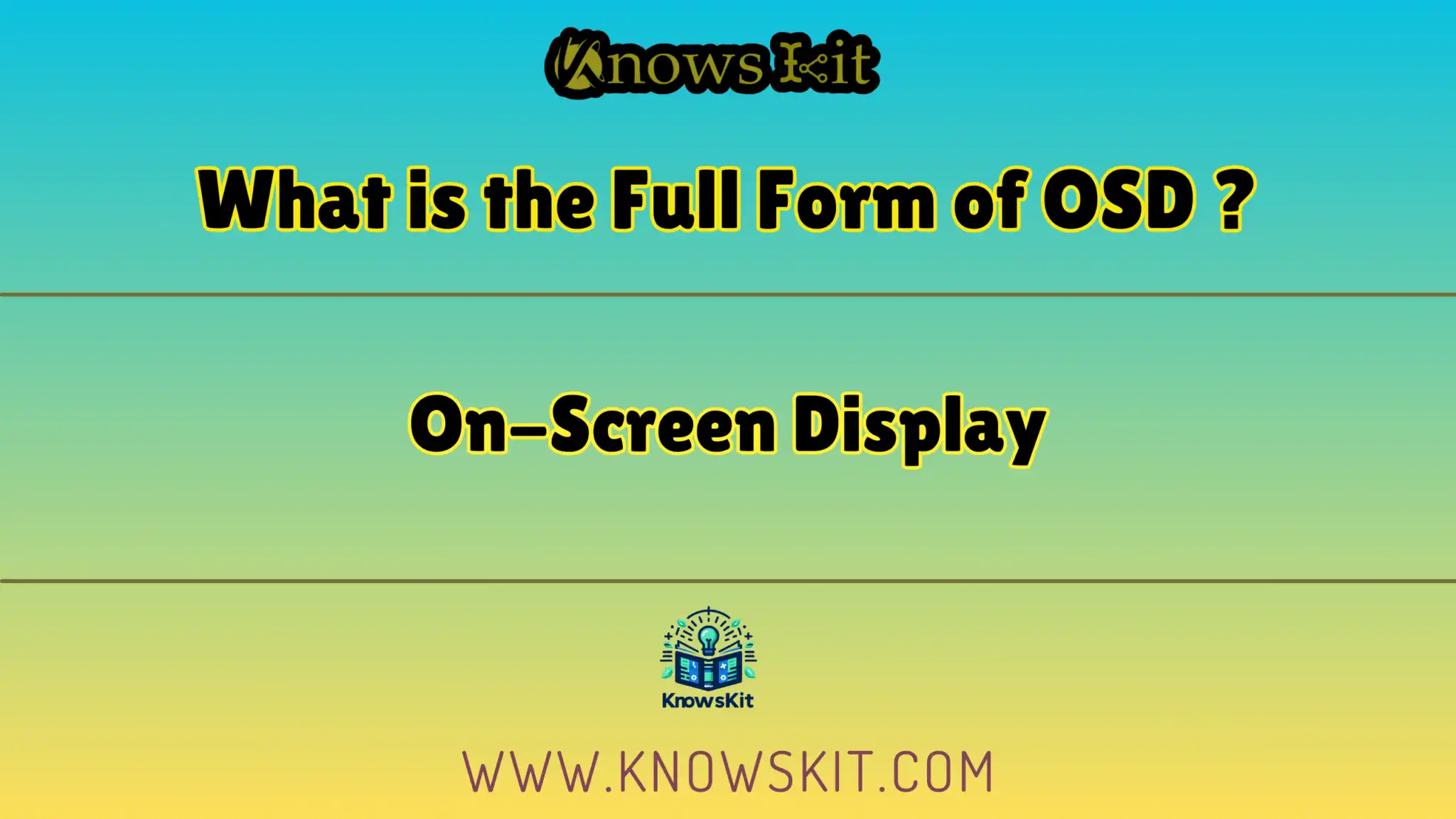 What Is The Full Form Of OSD